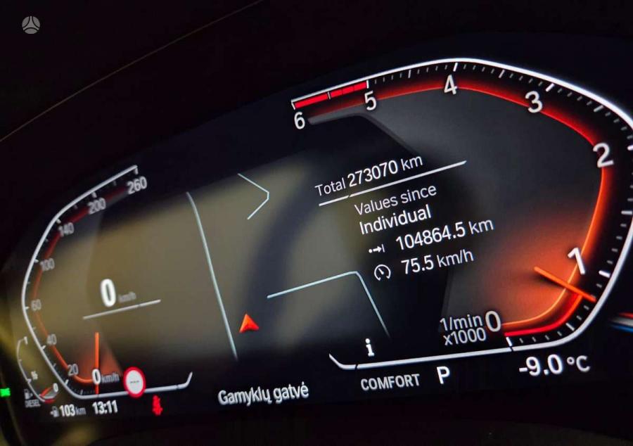 Black BMW 320 2020 in Marijampole, with an engine capacity of 2.00 L and mileage of 274 thousand km for 17750 €, photo 4 on AUTOMOTO.COM.LV