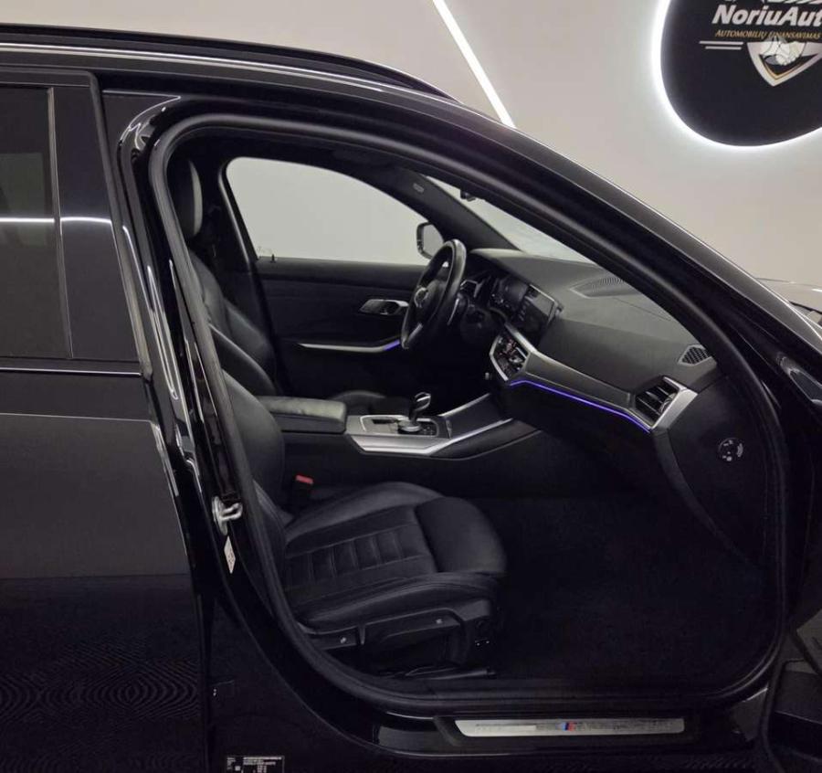 Black BMW 320 2020 in Marijampole, with an engine capacity of 2.00 L and mileage of 274 thousand km for 17750 €, photo 6 on AUTOMOTO.COM.LV