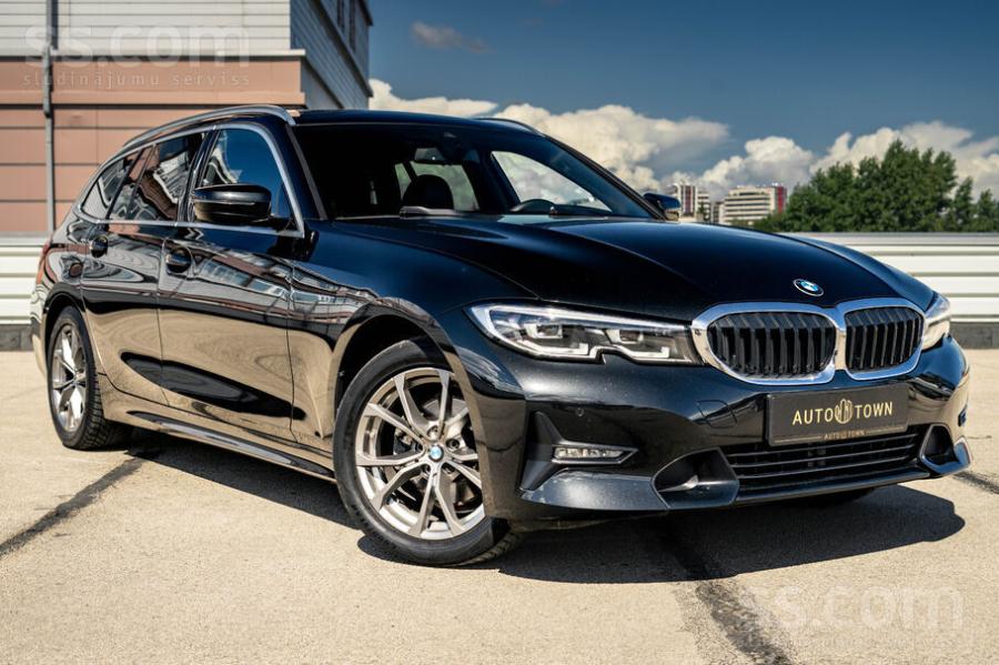Black BMW 320 2020 in Riga, with an engine capacity of 2.00 L and mileage of 272 thousand km for 17550 €, photo 5 on AUTOMOTO.COM.LV