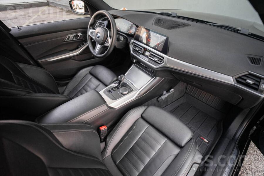 Black BMW 320 2020 in Riga, with an engine capacity of 2.00 L and mileage of 272 thousand km for 17550 €, photo 31 on AUTOMOTO.COM.LV