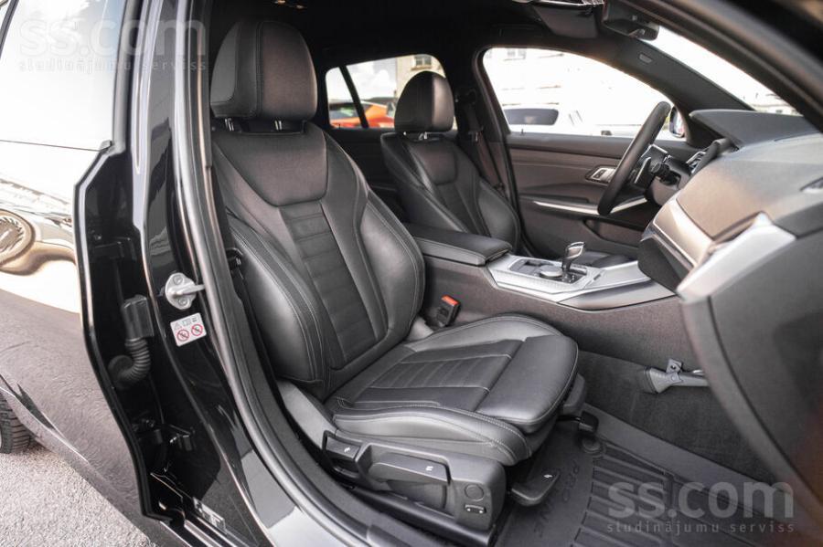 Black BMW 320 2020 in Riga, with an engine capacity of 2.00 L and mileage of 272 thousand km for 17550 €, photo 32 on AUTOMOTO.COM.LV