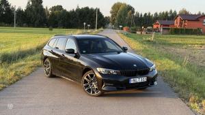 Black BMW 320 2020 in Panevezys, with an engine capacity of 2.00 L and mileage of 260 thousand km for 16499 €, photo  on AUTOMOTO.COM.LV