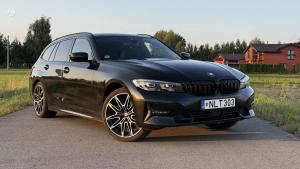 Black BMW 320 2020 in Panevezys, with an engine capacity of 2.00 L and mileage of 260 thousand km for 16499 €, photo 6 on AUTOMOTO.COM.LV