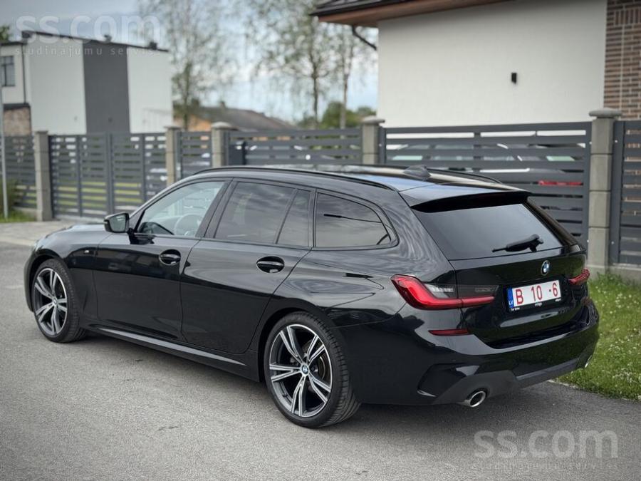 Black BMW 320 2021 in Jelgava, with an engine capacity of 2.00 L and mileage of 220 thousand km for 21800 €, photo 27 on AUTOMOTO.COM.LV