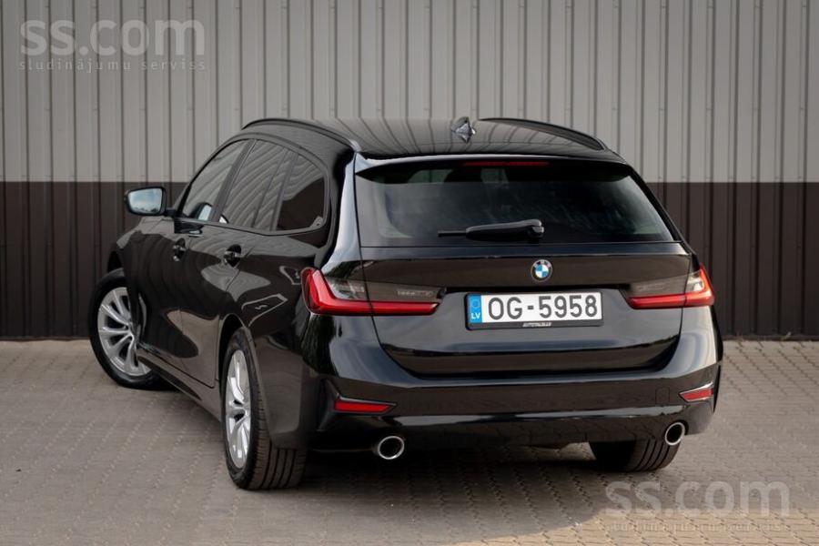 Black BMW 320 2021 in Talsi, with an engine capacity of 2.00 L and mileage of 220 thousand km for 17750 €, photo 5 on AUTOMOTO.COM.LV