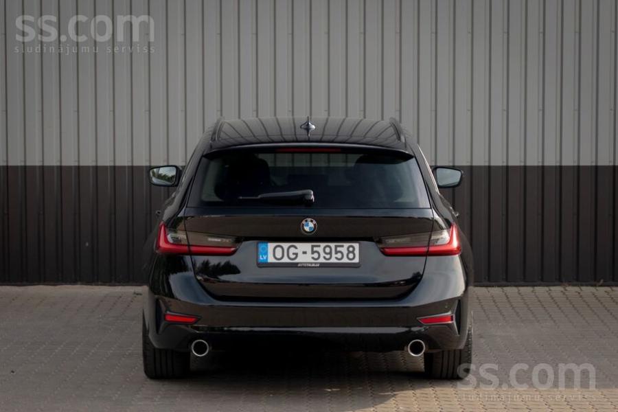 Black BMW 320 2021 in Talsi, with an engine capacity of 2.00 L and mileage of 220 thousand km for 17750 €, photo 6 on AUTOMOTO.COM.LV