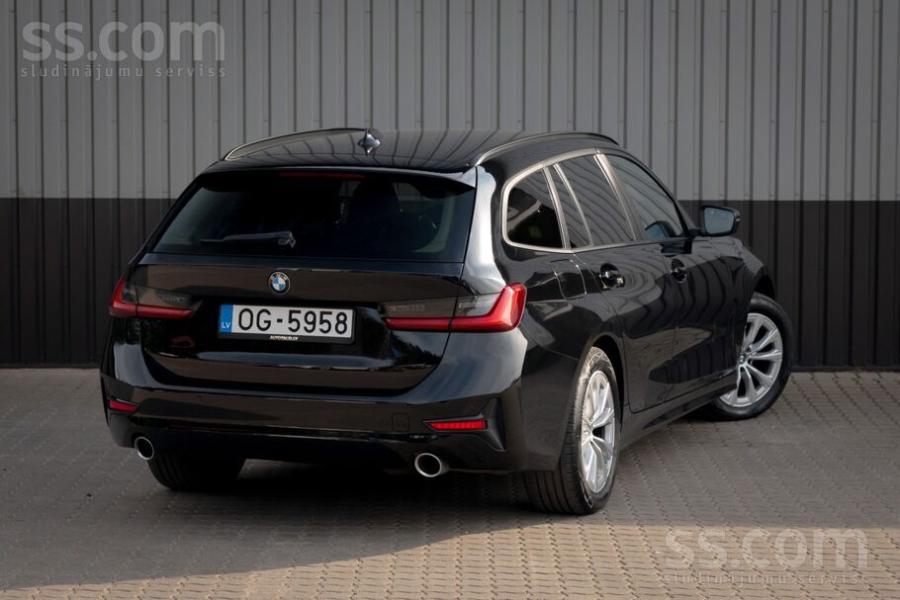Black BMW 320 2021 in Talsi, with an engine capacity of 2.00 L and mileage of 220 thousand km for 17750 €, photo 8 on AUTOMOTO.COM.LV