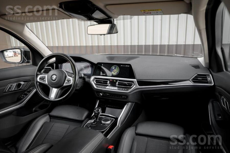 Black BMW 320 2021 in Talsi, with an engine capacity of 2.00 L and mileage of 220 thousand km for 17750 €, photo 9 on AUTOMOTO.COM.LV