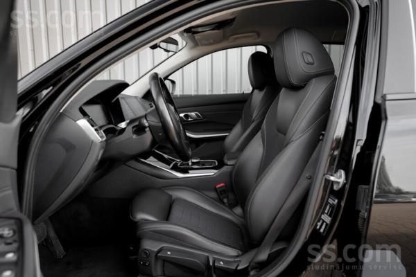 Black BMW 320 2021 in Talsi, with an engine capacity of 2.00 L and mileage of 220 thousand km for 17750 €, photo 9 on AUTOMOTO.COM.LV