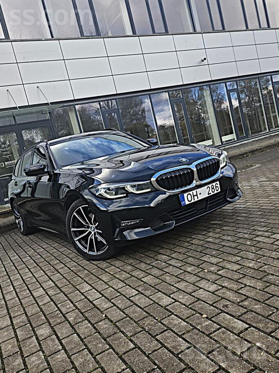 Black BMW 320 2021 in Tukums, with an engine capacity of 2.00 L and mileage of 161 thousand km for 22500 €, photo 1 on AUTOMOTO.COM.LV