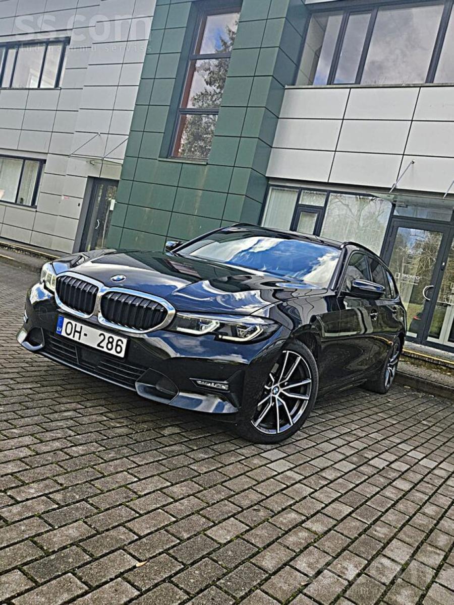 Black BMW 320 2021 in Tukums, with an engine capacity of 2.00 L and mileage of 161 thousand km for 22500 €, photo 3 on AUTOMOTO.COM.LV