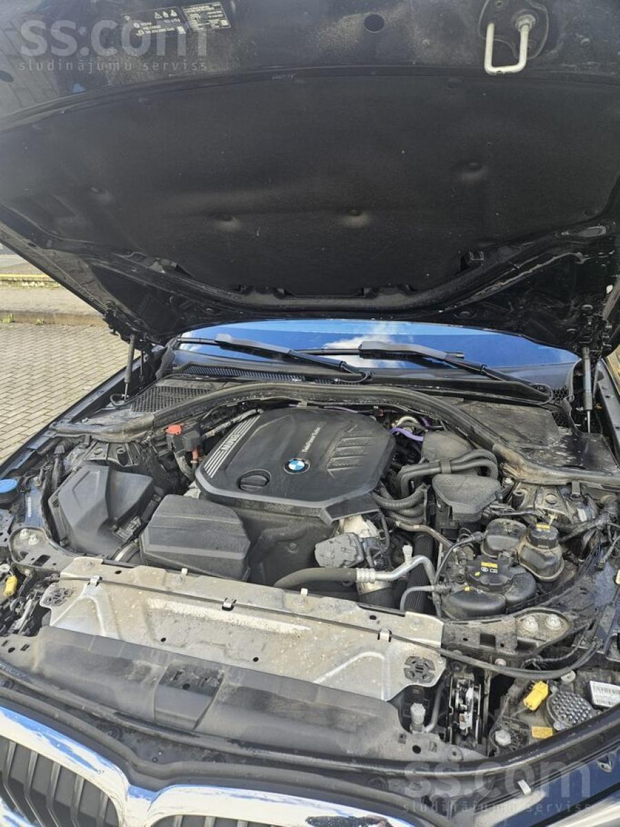 Black BMW 320 2021 in Tukums, with an engine capacity of 2.00 L and mileage of 161 thousand km for 22500 €, photo 8 on AUTOMOTO.COM.LV