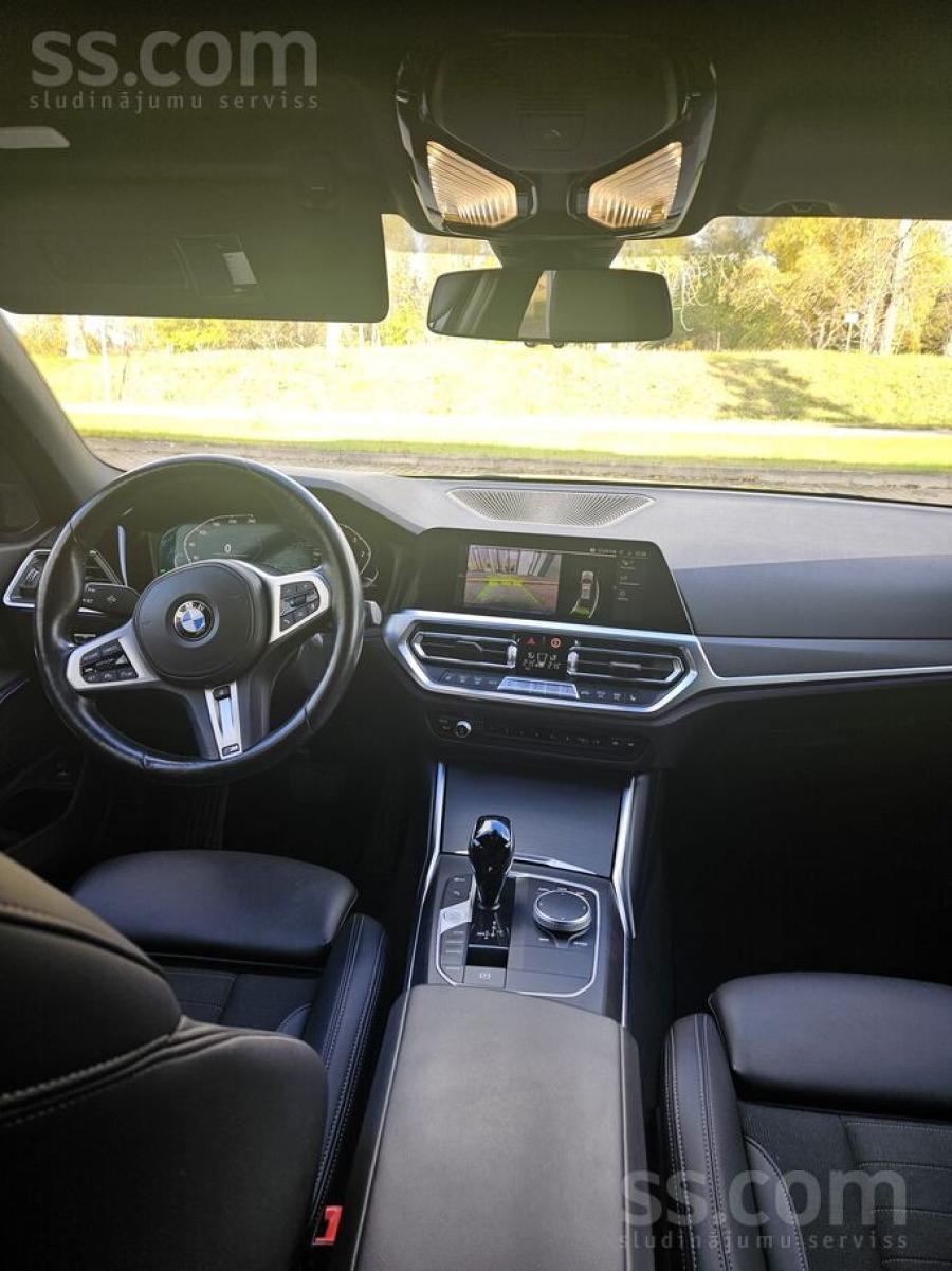 Black BMW 320 2021 in Tukums, with an engine capacity of 2.00 L and mileage of 161 thousand km for 22500 €, photo 13 on AUTOMOTO.COM.LV