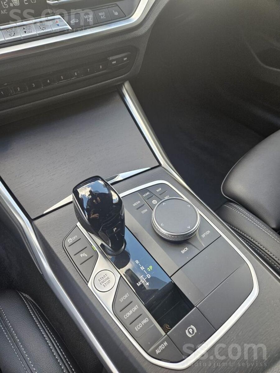 Black BMW 320 2021 in Tukums, with an engine capacity of 2.00 L and mileage of 161 thousand km for 22500 €, photo 15 on AUTOMOTO.COM.LV