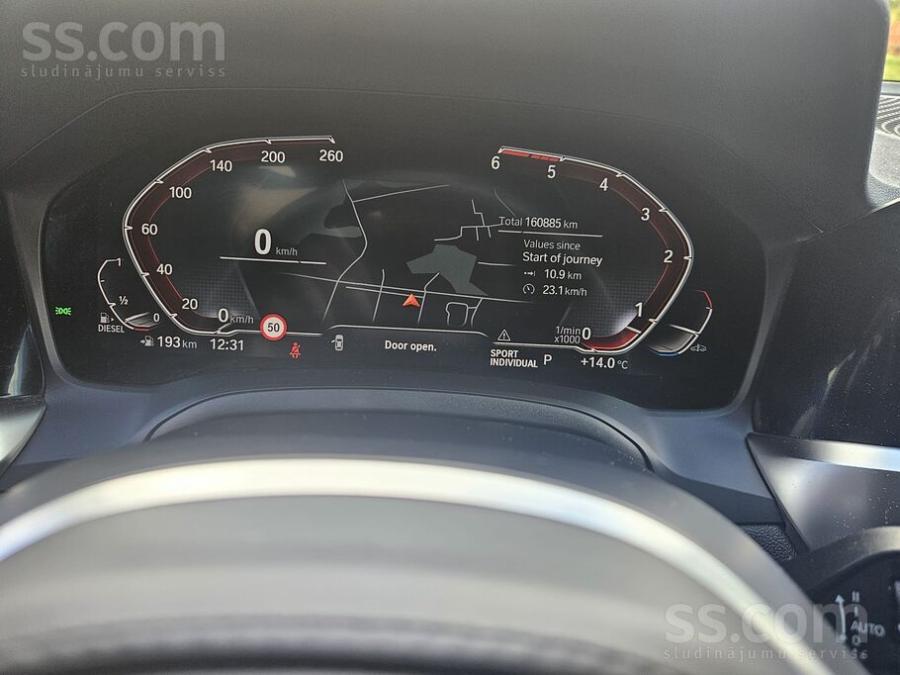 Black BMW 320 2021 in Tukums, with an engine capacity of 2.00 L and mileage of 161 thousand km for 22500 €, photo 22 on AUTOMOTO.COM.LV