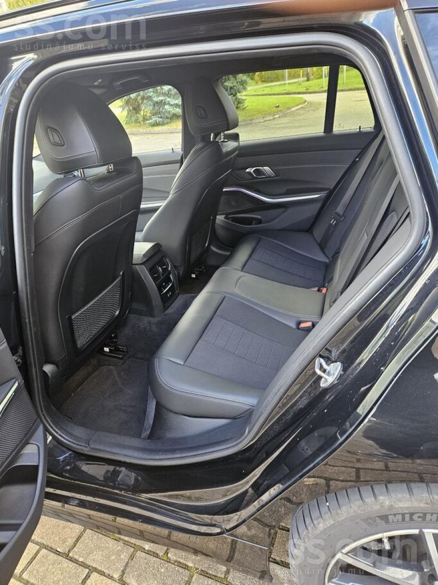 Black BMW 320 2021 in Tukums, with an engine capacity of 2.00 L and mileage of 161 thousand km for 22500 €, photo 24 on AUTOMOTO.COM.LV