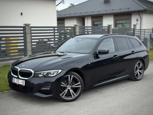 Black BMW 320 2021 in Jelgava, with an engine capacity of 2.00 L and mileage of 220 thousand km for 21800 €, photo 1 on AUTOMOTO.COM.LV