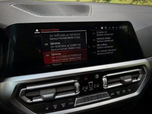 Black BMW 320 2021 in Riga, with an engine capacity of 2.00 L and mileage of 158 thousand km for 21900 €, photo 32 on AUTOMOTO.COM.LV