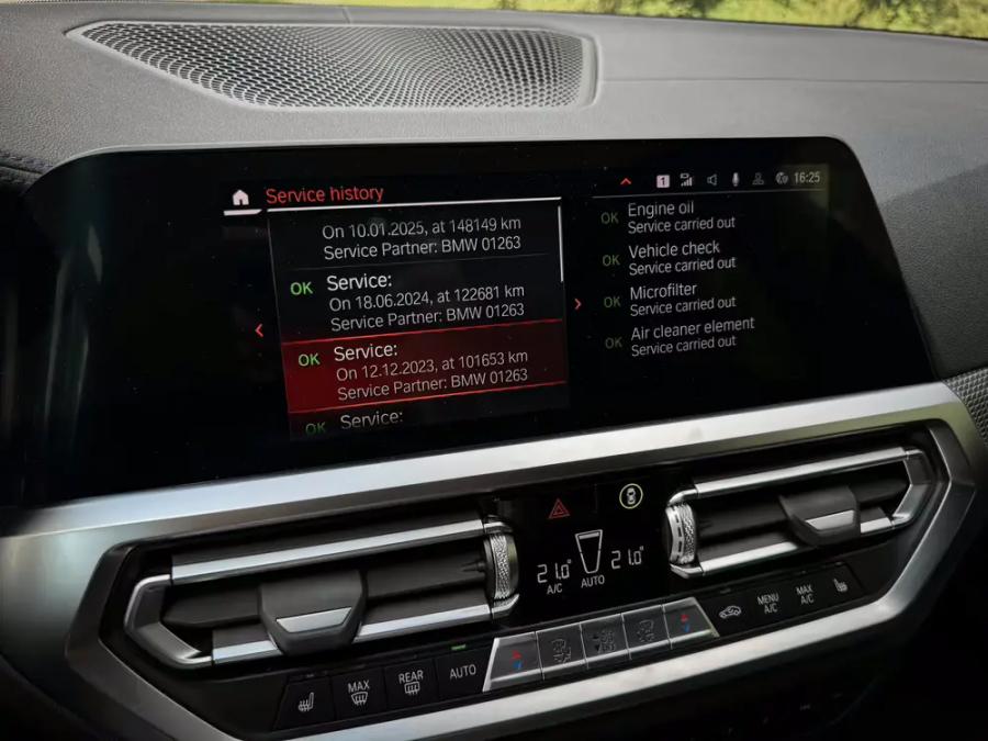 Black BMW 320 2021 in Riga, with an engine capacity of 2.00 L and mileage of 158 thousand km for 21900 €, photo 32 on AUTOMOTO.COM.LV