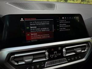 Black BMW 320 2021 in Riga, with an engine capacity of 2.00 L and mileage of 158 thousand km for 21900 €, photo 34 on AUTOMOTO.COM.LV