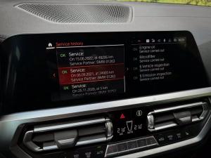 Black BMW 320 2021 in Riga, with an engine capacity of 2.00 L and mileage of 158 thousand km for 21900 €, photo 36 on AUTOMOTO.COM.LV
