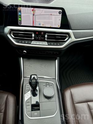 Black BMW 320 2021 in Riga, with an engine capacity of 2.00 L and mileage of 199 thousand km for 21490 €, photo 11 on AUTOMOTO.COM.LV