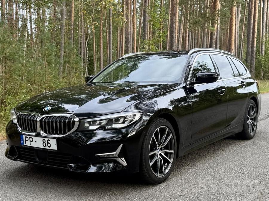 Black BMW 320 2021 in Riga, with an engine capacity of 2.00 L and mileage of 199 thousand km for 17490 €, photo 1 on AUTOMOTO.COM.LV