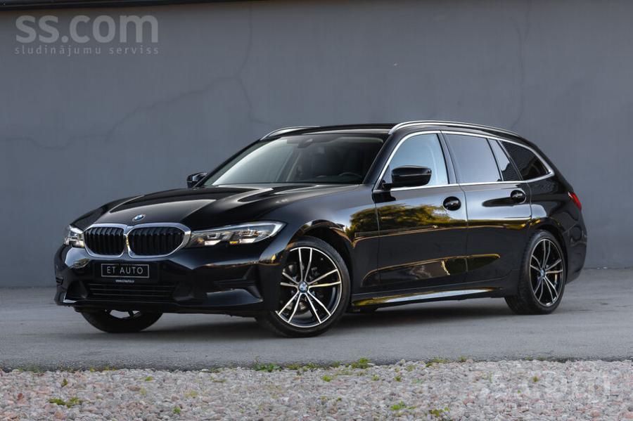 Black BMW 320 2021 in Jelgava, with an engine capacity of 2.00 L and mileage of 193 thousand km for 18500 €, photo 1 on AUTOMOTO.COM.LV