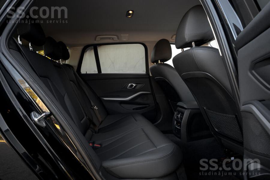 Black BMW 320 2021 in Jelgava, with an engine capacity of 2.00 L and mileage of 193 thousand km for 18500 €, photo 13 on AUTOMOTO.COM.LV