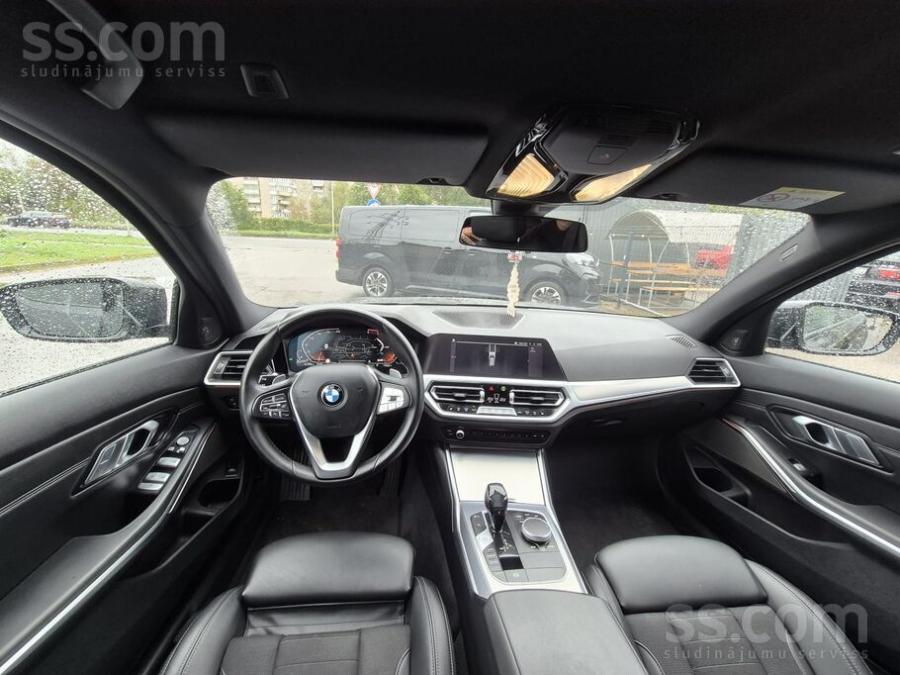 Black BMW 320 2021 in Riga, with an engine capacity of 2.00 L and mileage of 226 thousand km for 18590 €, photo 10 on AUTOMOTO.COM.LV
