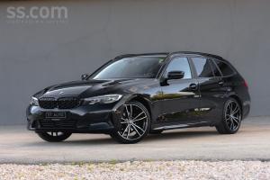 Black BMW 320 2021 in Jelgava, with an engine capacity of 2.00 L and mileage of 196 thousand km for 17500 €, photo 1 on AUTOMOTO.COM.LV