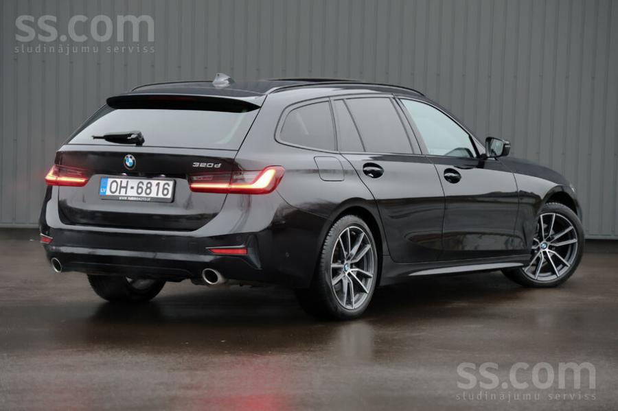 Black BMW 320 2022 in Jelgava, with an engine capacity of 2.00 L and mileage of 0 thousand km for 21500 €, photo 7 on AUTOMOTO.COM.LV