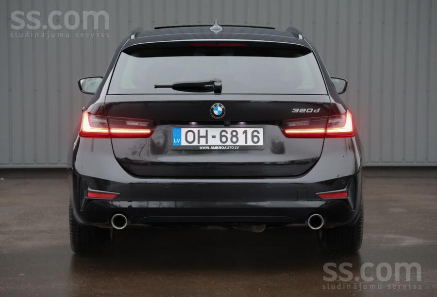 Black BMW 320 2022 in Jelgava, with an engine capacity of 2.00 L and mileage of 0 thousand km for 21500 €, photo 8 on AUTOMOTO.COM.LV