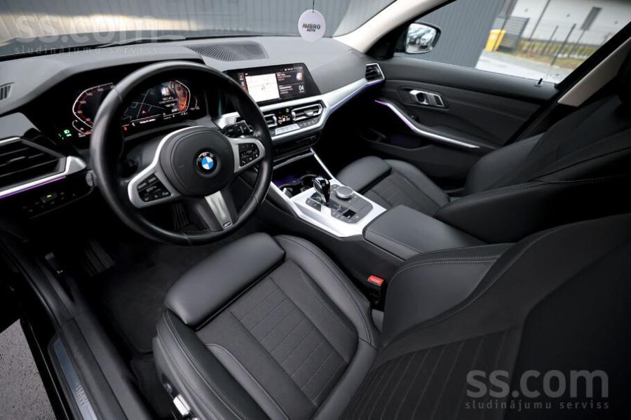 Black BMW 320 2022 in Jelgava, with an engine capacity of 2.00 L and mileage of 0 thousand km for 21500 €, photo 12 on AUTOMOTO.COM.LV