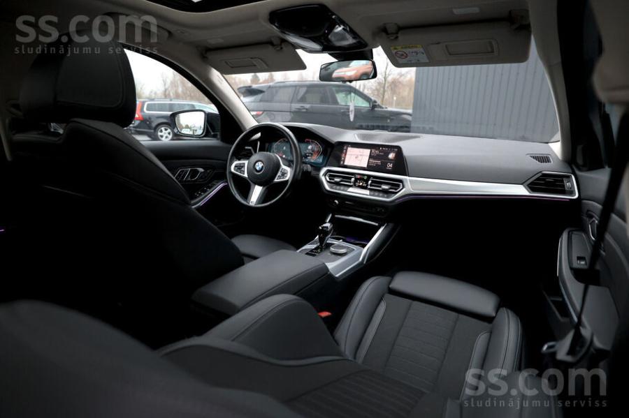 Black BMW 320 2022 in Jelgava, with an engine capacity of 2.00 L and mileage of 0 thousand km for 21500 €, photo 16 on AUTOMOTO.COM.LV