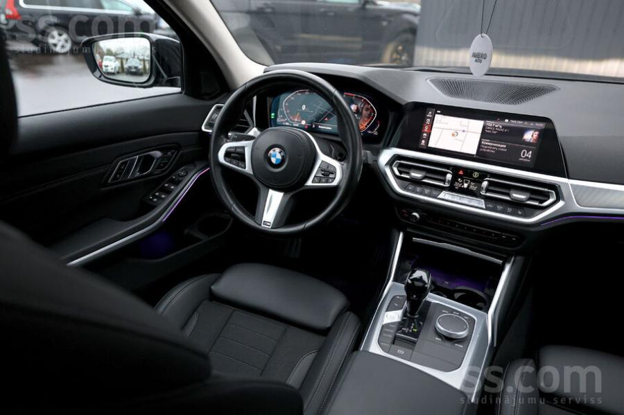 Black BMW 320 2022 in Jelgava, with an engine capacity of 2.00 L and mileage of 0 thousand km for 21500 €, photo 18 on AUTOMOTO.COM.LV