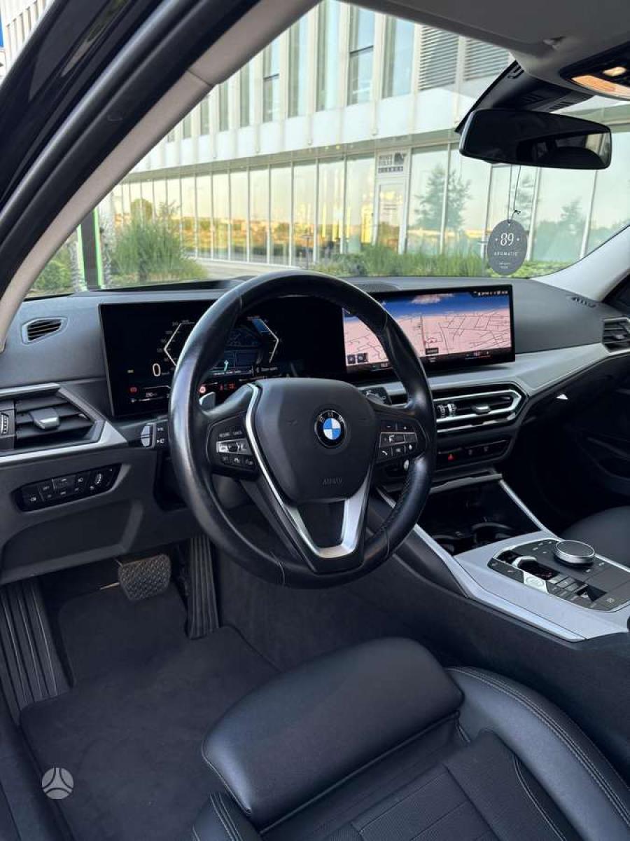 Black BMW 320 2022 in Vilnius, with an engine capacity of 2.00 L and mileage of 199 thousand km for 20500 €, photo 17 on AUTOMOTO.COM.LV