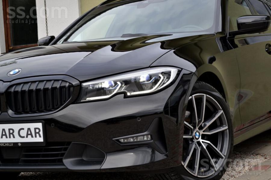 Black BMW 320 2022 in Tukums, with an engine capacity of 2.00 L and mileage of 198 thousand km for 21490 €, photo 6 on AUTOMOTO.COM.LV