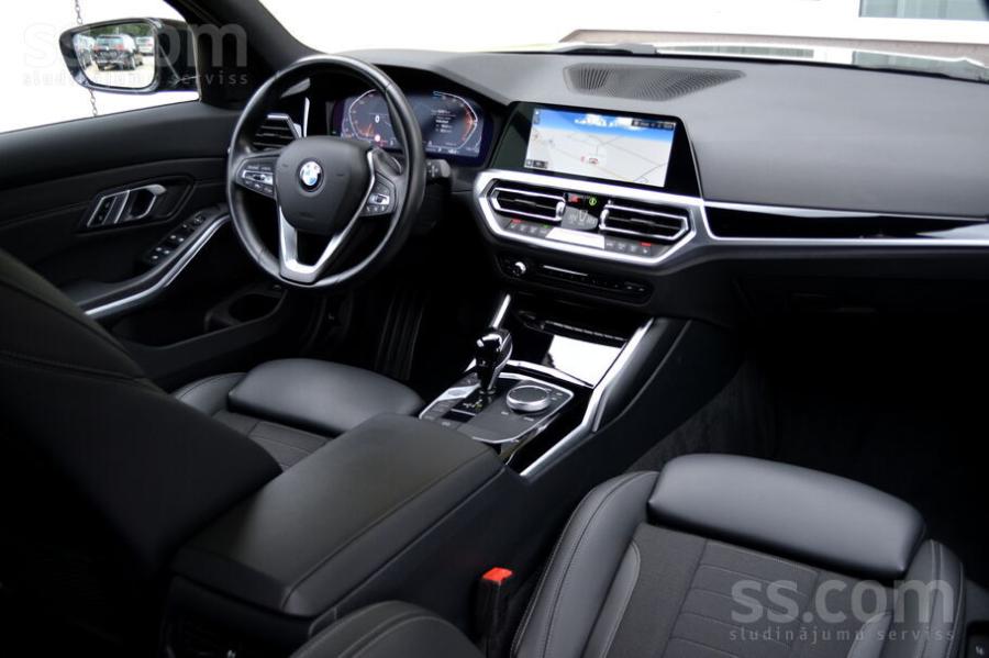 Black BMW 320 2022 in Tukums, with an engine capacity of 2.00 L and mileage of 198 thousand km for 21490 €, photo 13 on AUTOMOTO.COM.LV