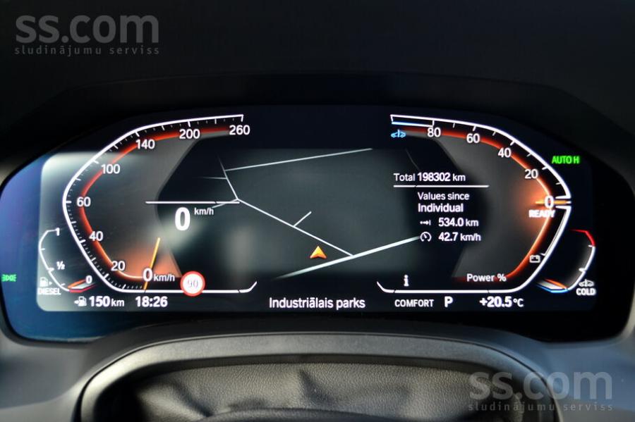 Black BMW 320 2022 in Tukums, with an engine capacity of 2.00 L and mileage of 198 thousand km for 21490 €, photo 22 on AUTOMOTO.COM.LV