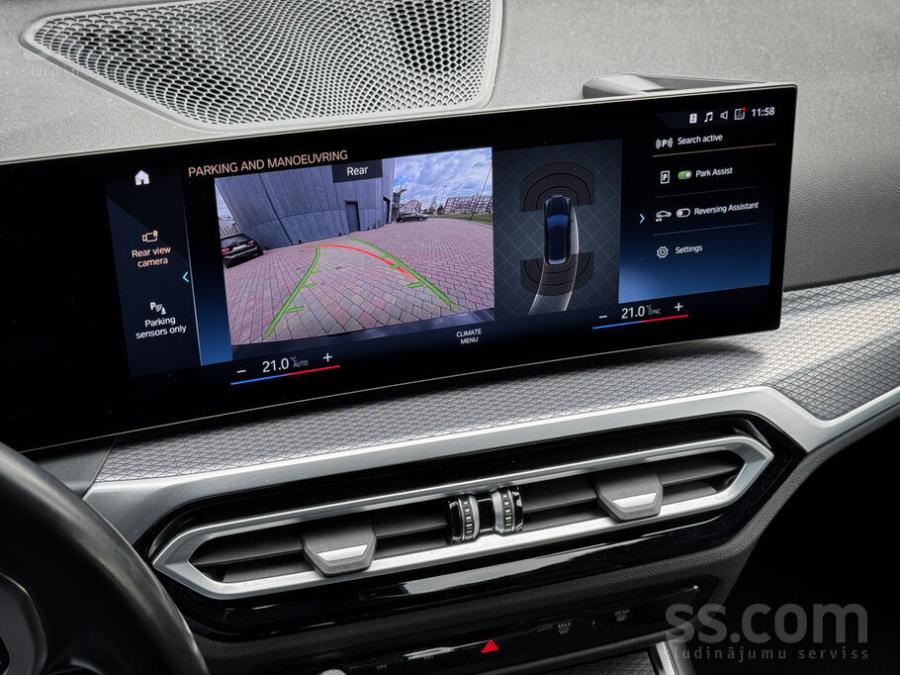 Black BMW 320 2023 in Riga, with an engine capacity of 2.00 L and mileage of 149 thousand km for 27300 €, photo 13 on AUTOMOTO.COM.LV