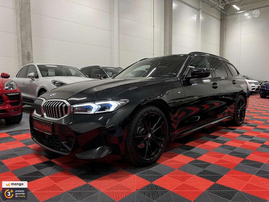 Black BMW 320 2023 in Vilnius, with an engine capacity of 2.00 L and mileage of 130 thousand km for 32499 €, photo 1 on AUTOMOTO.COM.LV