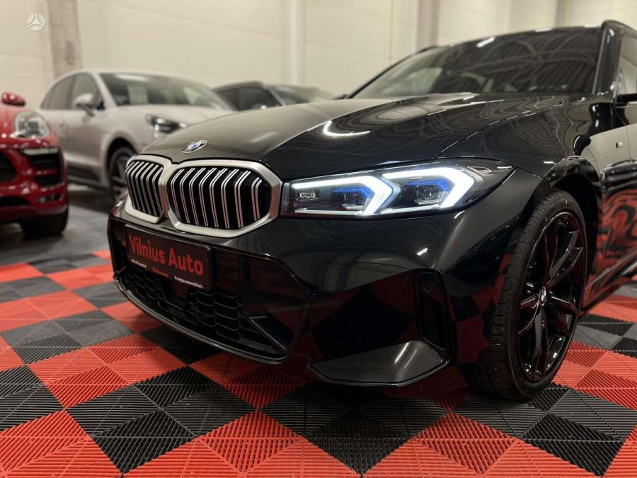 Black BMW 320 2023 in Vilnius, with an engine capacity of 2.00 L and mileage of 130 thousand km for 32499 €, photo 8 on AUTOMOTO.COM.LV