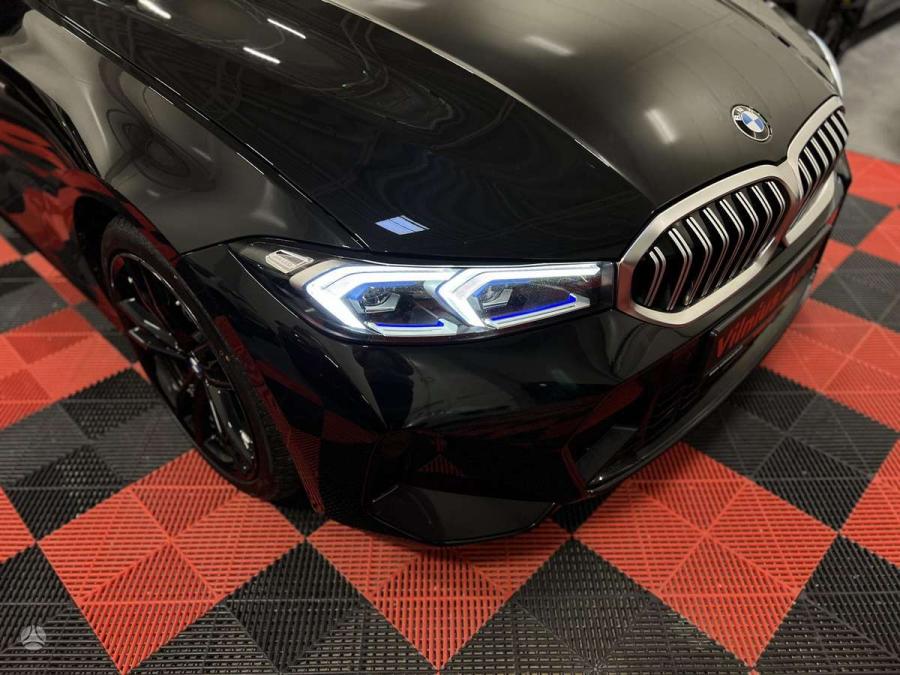 Black BMW 320 2023 in Vilnius, with an engine capacity of 2.00 L and mileage of 130 thousand km for 32499 €, photo 9 on AUTOMOTO.COM.LV