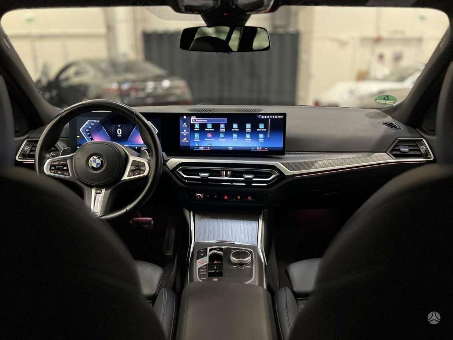 Black BMW 320 2023 in Vilnius, with an engine capacity of 2.00 L and mileage of 130 thousand km for 32499 €, photo 13 on AUTOMOTO.COM.LV