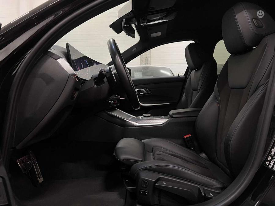 Black BMW 320 2023 in Vilnius, with an engine capacity of 2.00 L and mileage of 130 thousand km for 32499 €, photo 15 on AUTOMOTO.COM.LV