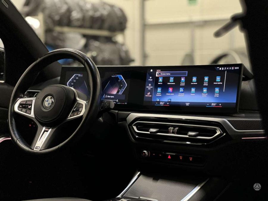 Black BMW 320 2023 in Vilnius, with an engine capacity of 2.00 L and mileage of 130 thousand km for 32499 €, photo 20 on AUTOMOTO.COM.LV