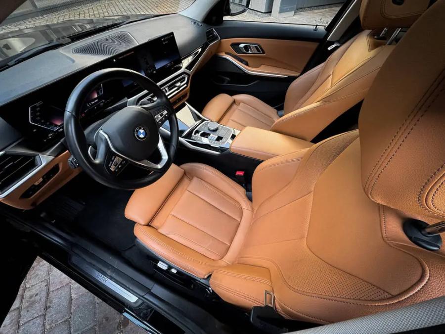 Black BMW 320 2023 in Riga, with an engine capacity of 2.00 L and mileage of 152 thousand km for 26500 €, photo 30 on AUTOMOTO.COM.LV