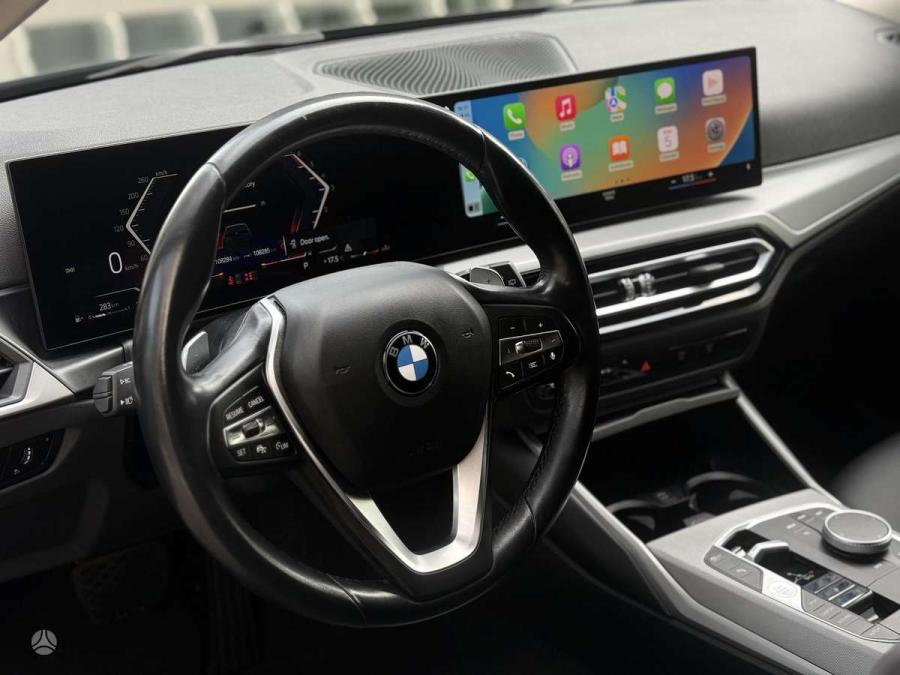 Black BMW 320 2023 in Vilnius, with an engine capacity of 2.00 L and mileage of 109 thousand km for 21999 €, photo 9 on AUTOMOTO.COM.LV