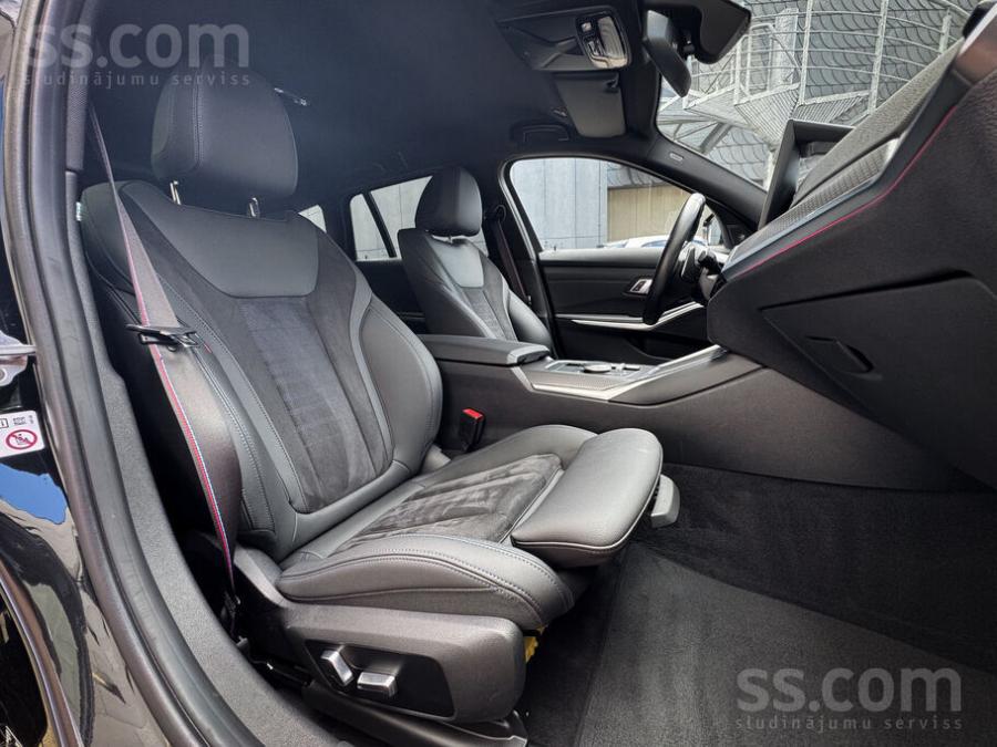 Black BMW 320 2023 in Riga, with an engine capacity of 2.00 L and mileage of 28 thousand km for 34800 €, photo 22 on AUTOMOTO.COM.LV